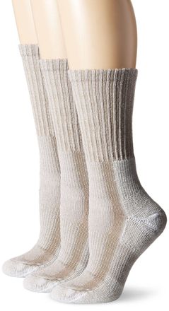 Thorlos Damen Wandersocken Lthw Max Cushion Crew, Braun, 3 Paar, Medium