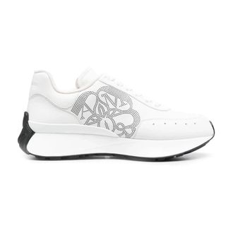 Alexander McQueen Sprint Runner White Black Sneakers - - Shoes - Damen - Wei&szlig; - 35 EU