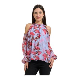 Fracomina Femme, Blouses et Chemises, Multicolore, Taille: 38 FR Top en tissu fluide