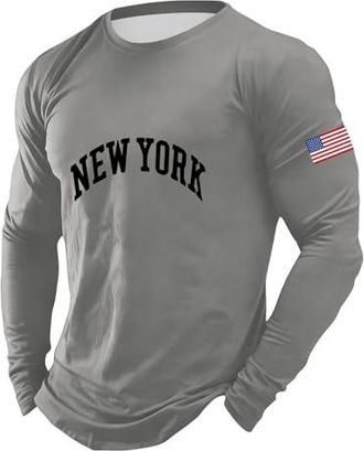 Generic T-shirt &agrave; manches longues et col ras du cou, haut d&eacute;contract&eacute; pour les vacances, coupe confortable, design &eacute;l&eacute;gant, parfait pour lhiver et la superpos