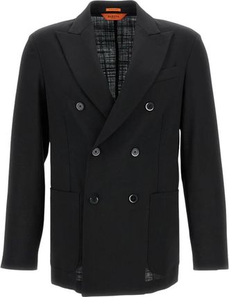 Barena Zweireihige Jacke - - Jackets - Herren - Schwarzk - M
