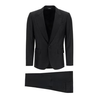 Dolce & Gabbana Homme, Costumes, Noir, Taille: S Single Breasted Suits