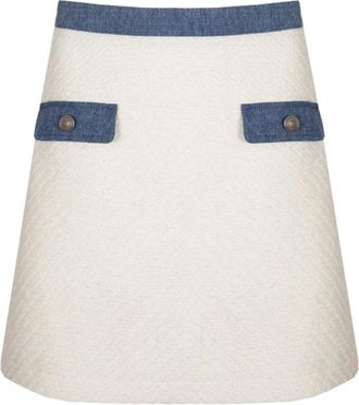 Jovonna London Femme, Jupes, Blanc, Taille: 36 FR Moss Skirt