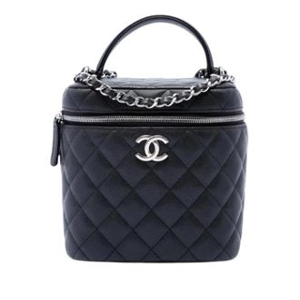Chanel Pre-owned Quilted Caviar Satchel - - Pre-owned - Damen - Schwarzk - ONE SIZE