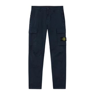 Stone Island Regular Tapered Fit Cargohose - - Trousers - Herren - Blau - W30