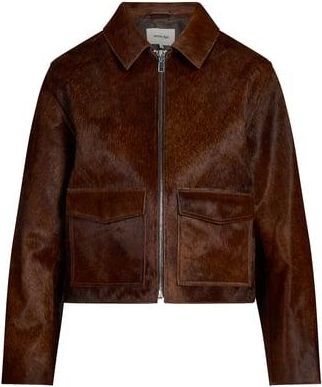 Saison 1865 Veste courte Bumiu en cuir poulain
