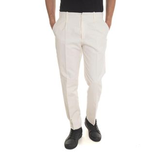 Hindustrie Chino mit Knopfverschluss und Schneiderschlitz - - Trousers - Herren - Beige - L