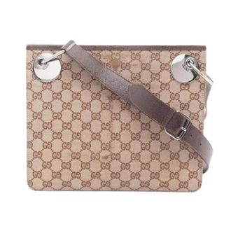 Gucci Sac bandouli&egrave;re vintage en toile Pre-owned - Femme - Pre-owned - Brun - Taille: ONE Size