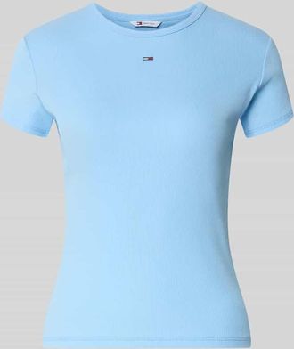 Tommy Jeans Slim Fit T-Shirt aus Baumwoll-Mix