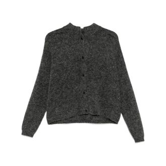 Gestuz Alpha Kurzer Cardigan - - Knitwear - Damen - Grau - M