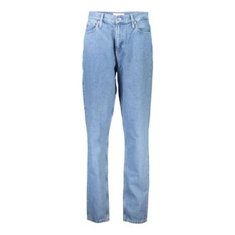 Calvin Klein Denim Mom Jeans Blau Logo - - Jeans - Damen - Blau - W25 L32