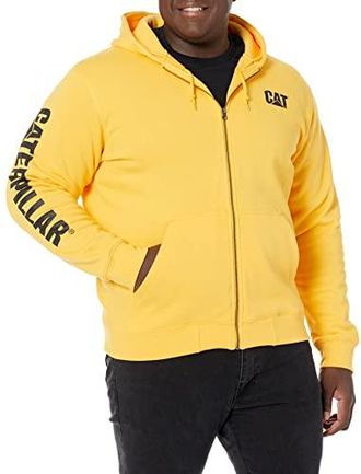 CAT Caterpillar Mens Full-Zip Hooded Sweatshirt