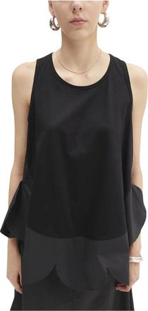 Meimeij Femme, Tops, Noir, Taille: 36 FR Débardeur