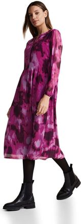 Street One Damen A143814 Midikleid Bedruckt, Mehrfarbig, 36