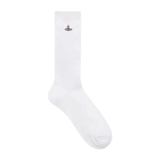 Vivienne Westwood Chaussettes montantes c&ocirc;tel&eacute;es - Femme - Sous-v&ecirc;tements - Blanc - Taille: S