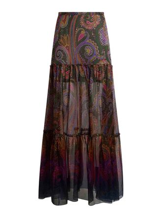 Etro Jupe Longue - Vert