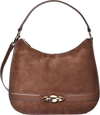 Baldinini Femme, Sacs, Beige, Taille: ONE Size Sac bandoulière en cuir suédé