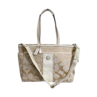 Coach Pre-owned Canvas schultertasche - - Pre-owned - Damen - Beige - ONE SIZE