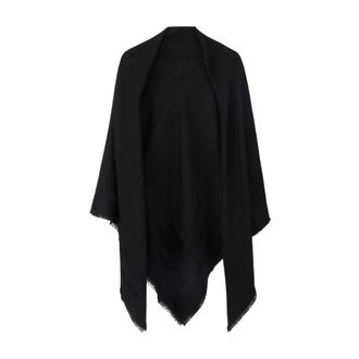 Elisabetta Franchi Eckiger Wollschal - - Accessories - Damen - Schwarzk - ONE SIZE