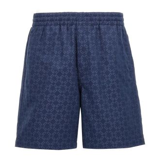 Givenchy Monogram Bermuda Shorts - - Shorts - Herren - Blau - W34