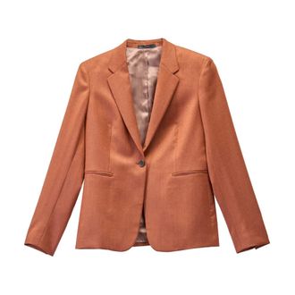 Paul Smith Femme, Vestes, Orange, Taille: 38 FR Giacca Completo Misto Cachemire