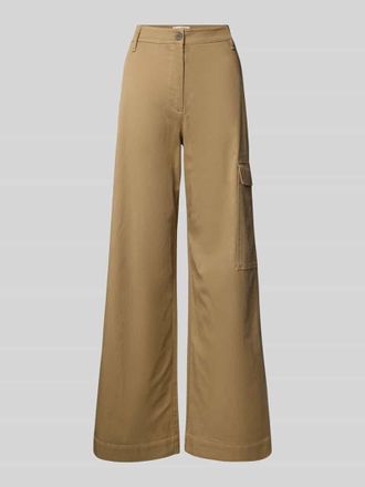 Marc O'Polo Flared Cargohose aus Lyocell-Mix mit Cargotasche
