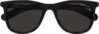 Montblanc Mb0496S Sonnenbrille - - Accessories - unisex - Schwarzk - 52 MM