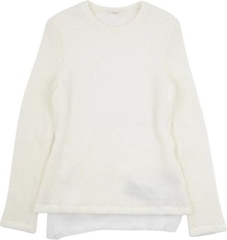 Ermanno Scervino Femme, Pulls, Blanc, Taille: 36 FR Maille ras du cou
