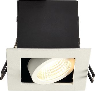 SLV LED Einbaustrahler KADUX, dreh- und schwenkbar | Dimmbare Decken-Lampe zur Beleuchtung innen | LED Spot, Fluter, Deckenstrahler, Deckenleuchte, Einbau