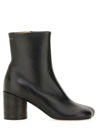Maison Margiela Sheepskin Leather Ankle Boots - Black