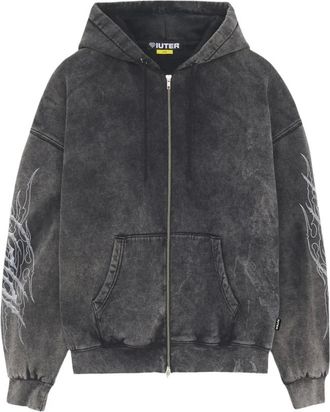 Iuter Iuter, Homme, Sweatshirts et sweats &agrave; capuche, Noir, Taille: 2XL Tribal Marble Zip Sweat &agrave; capuche