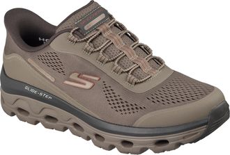 Skechers Herren Glide-Step Sole Glover Peak Sneaker, Taupe Textil-Synthetikbesatz, 47.5 EU