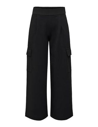 Jacqueline de Yong Pantalon en Toile pour Femme JDY, Élégante Culotte Taille Haute, Pantalon Marlène JDYGEGGO, Couleurs:Noir, Taille:XS / 32L, Longueur de Jambe:L32