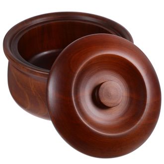 Cabilock Holzschale mit Deckel Snack Obstbeh&auml;lter aus Leichtem Langlebigem Material f&uuml;r Zuhause und Gesch&auml;ft Einfache Reinigung Retro-design Vielseitig f&uuml;r Fr&uuml;