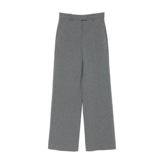 Circolo 1901 Femme, Pantalons, Gris, Taille: 34 FR Pantalon Toucher Cachemire