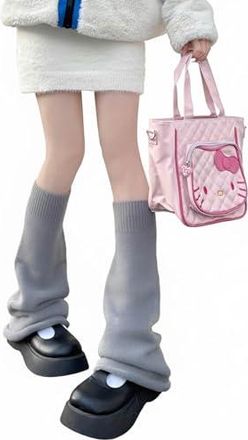 Dreshow Jambi&egrave;res Y2k pour Femmes et Filles Gu&ecirc;tres Femme Hiver Jambi&egrave;res Extensibles en Tricot pour la Danse Accessoire Tendance pour les Tenues Chaudes pour
