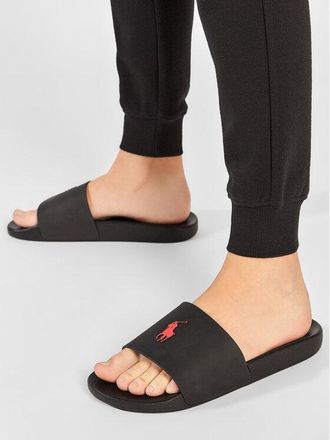 Polo Ralph Lauren Pantoletten Polo Slide 809852071004 Schwarz