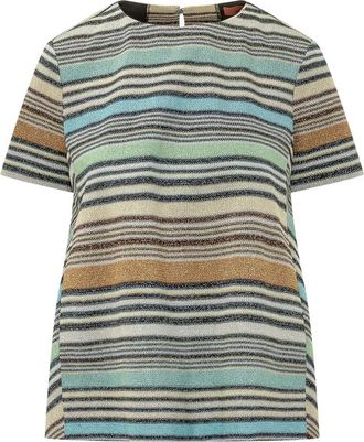 Missoni Femme, Blouses et Chemises, Multicolore, Taille: 44 FR T-shirt &agrave; Manches Courtes