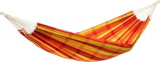 Amazonas Sandals XL H&auml;ngematte Barbados Papaya Tuchh&auml;ngematte Liegefl&auml;che ca. 230 x 150 cm