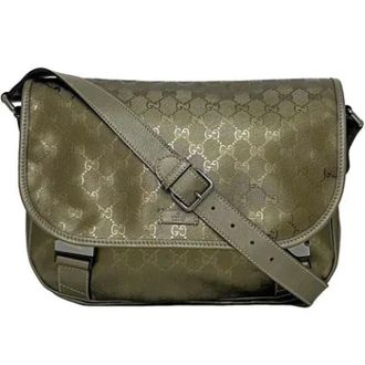 Gucci Pre-owned Toile sacs-gucci - Femme - Pre-owned - Vert - Taille: ONE Size