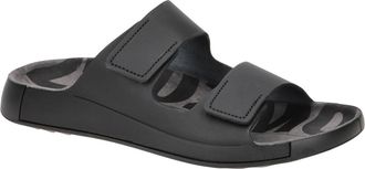 Ecco Pantolette Ecco Cozmo Herren Pantolette schwarz Klett 500904