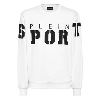 Plein Sport Homme, Sweatshirts et sweats &agrave; capuche, Blanc, Taille: XL Crewneck SweaT-shirt