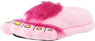 Generic Pantoufles amusantes pour femme - Pantoufles plates en peluche &agrave; gros orteil antid&eacute;rapant - Chaussures dhiver douces et chaudes - Unisexe - Tongs non 