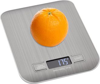 TFA Dostmann Digitale Küchenwaage Amaretti, 50.2004.54, mit Tara-Zuwiegefunktion, verlängerte Abschaltfunktion, Digitalwaage für Lebensmittel bis 10kg, modern, bel