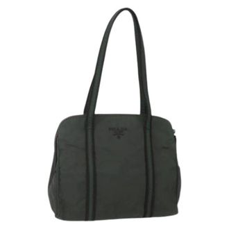 Prada Pre-owned Nylon Schultertasche - - Pre-owned - Damen - Gr&uuml;n - ONE SIZE