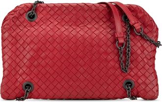 Bottega Veneta Hobo Bags - Nappa Intrecciato Duo Shoulder Bag - Gr. unisize - in Rot - für Damen