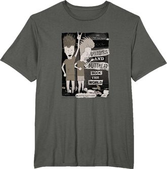 Beavis And Butt-Head Rock The World Dark T-Shirt
