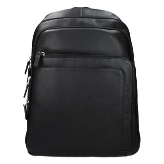 Piquadro Leather Backpack - - Bags - Herren - Schwarzk - ONE SIZE