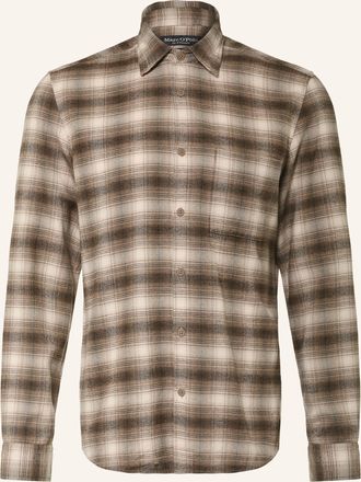 Marc O'Polo Marc Opolo Flanellhemd Regular Fit braun