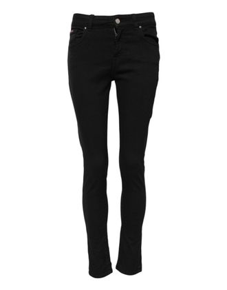 Dolce & Gabbana Womens Black Cotton Casual Skinny Denim Jeans Spandex Clothing